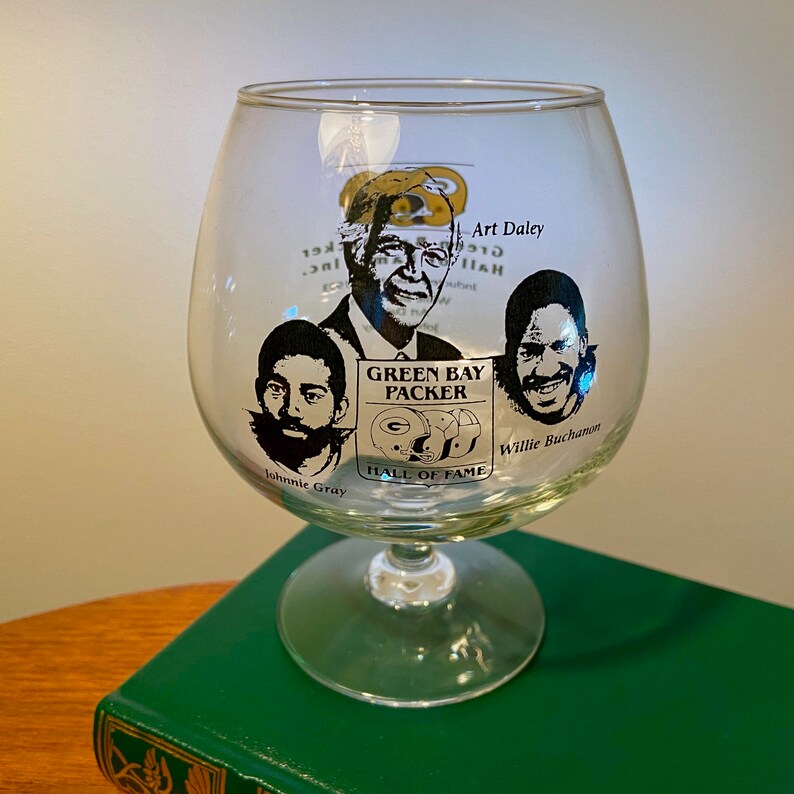 1993 Green Bay Packers Hall of Fame Inducted Glass - Willie Buchanon ...