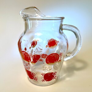 Vintage Small Glass Pitcher for Juice - Holds 40 Ounces - Etsy