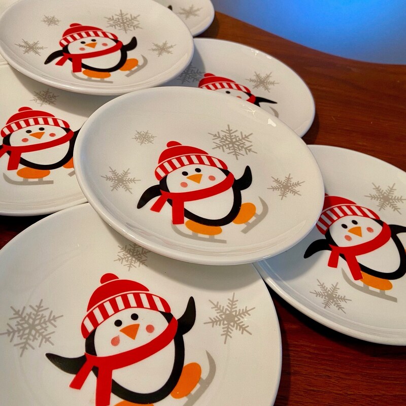 Penguin Plate - Etsy