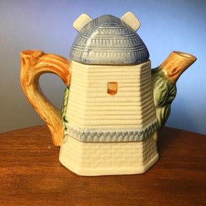 Vintage Windmill Occupied Japan Hand Painted Teapot With Cream and ...