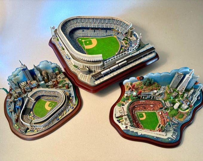 YOUR CHOICE! Vintage Danbury Mint Baseball Stadium 3d Replicas: Yankee ...