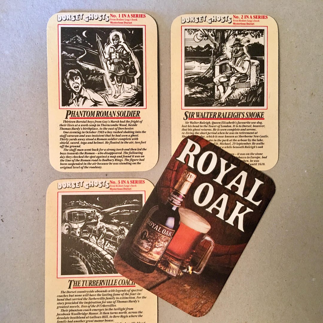 Rare Series of Four Vintage Royal Oak Beer Coasters Featuring "dorset ...