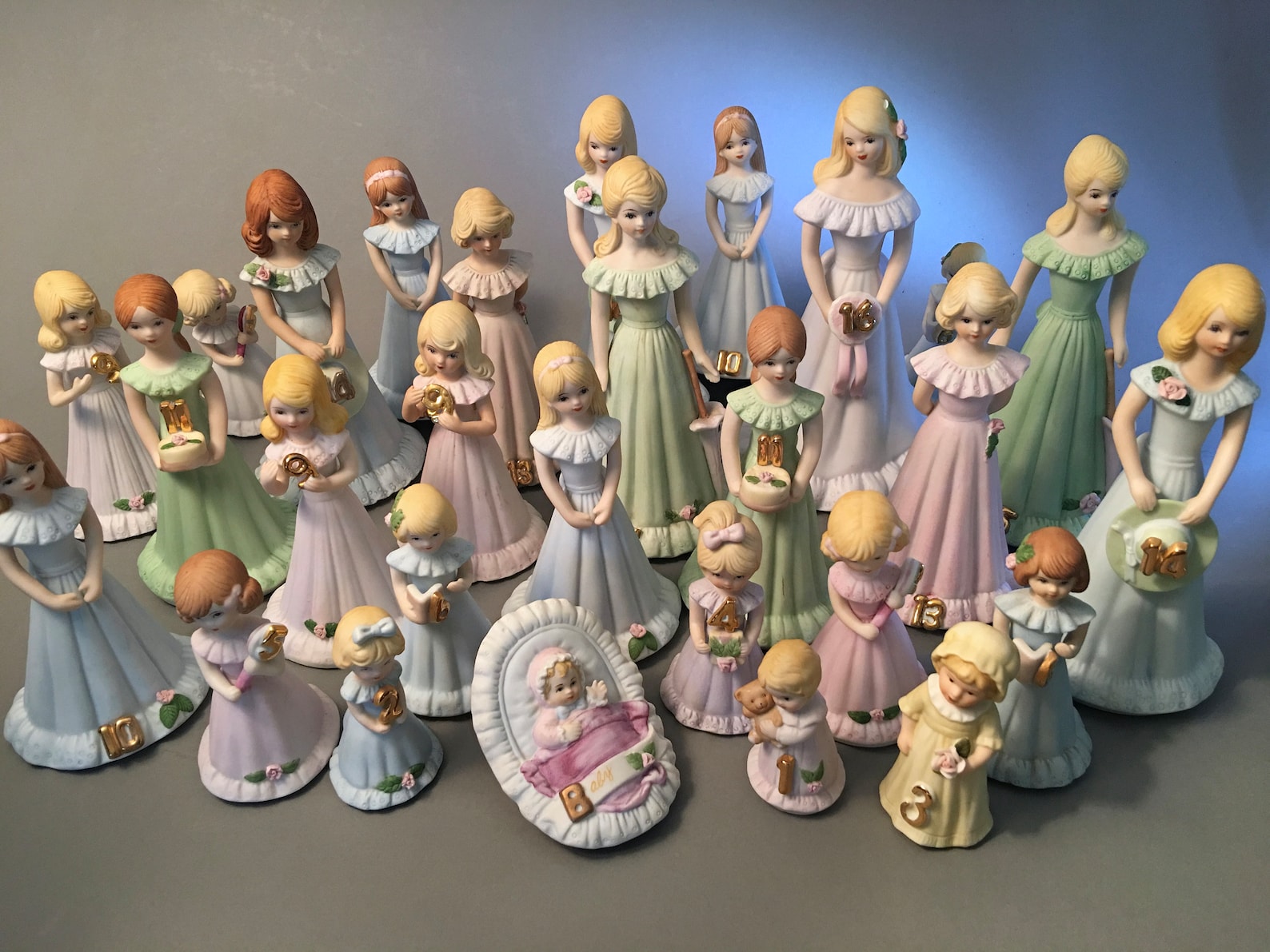 YOUR CHOICE! 1980s Enesco "growing Up" Collectible Birthday Girl ...