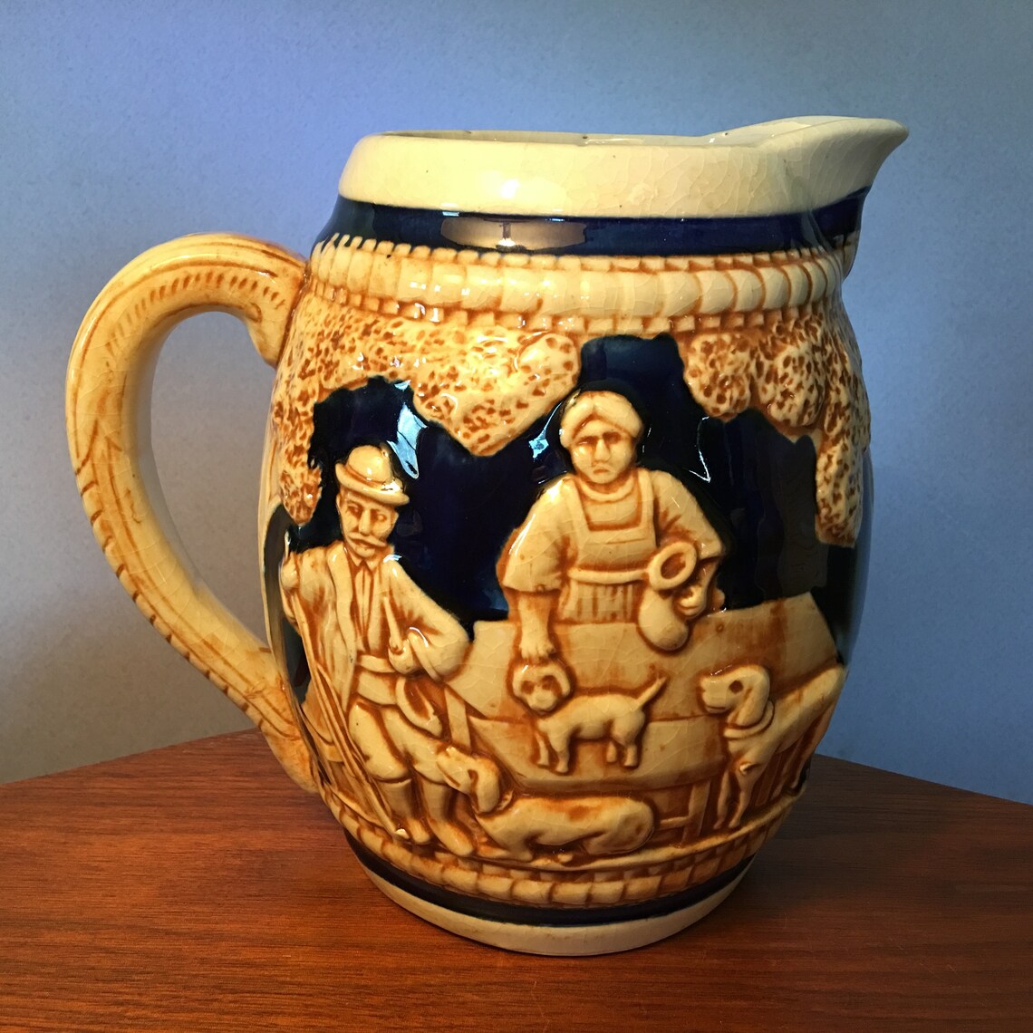 Vintage Pitcher Set With Three Stein Mugs Made in Japan - Etsy