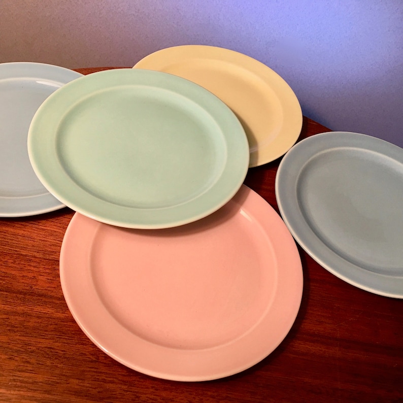 Vintage Lu-ray patels Pastel Plates in Various - Etsy