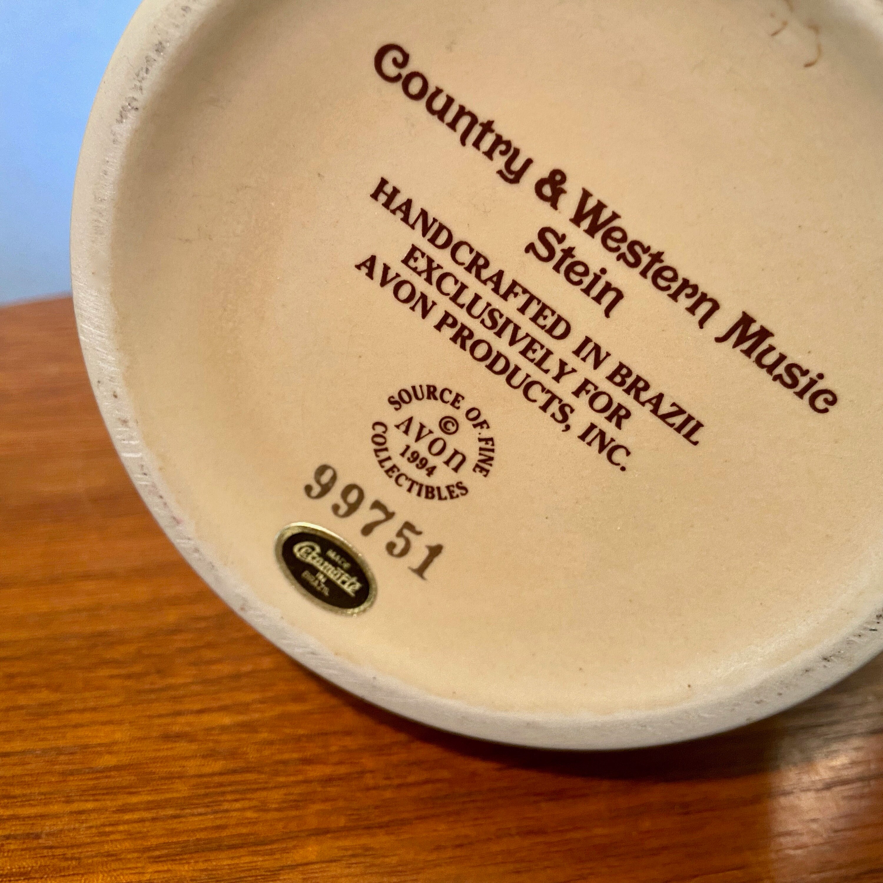 1994 country and Western Music Stein Handcrafted - Etsy