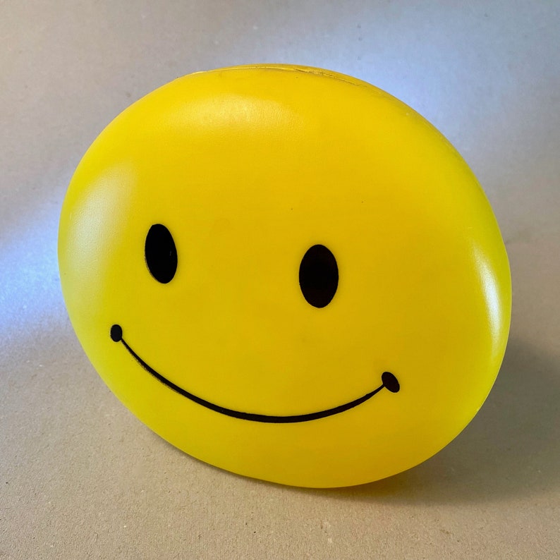 Vintage 1997 Smiley Face Plastic Bank by Accoutrements - Etsy