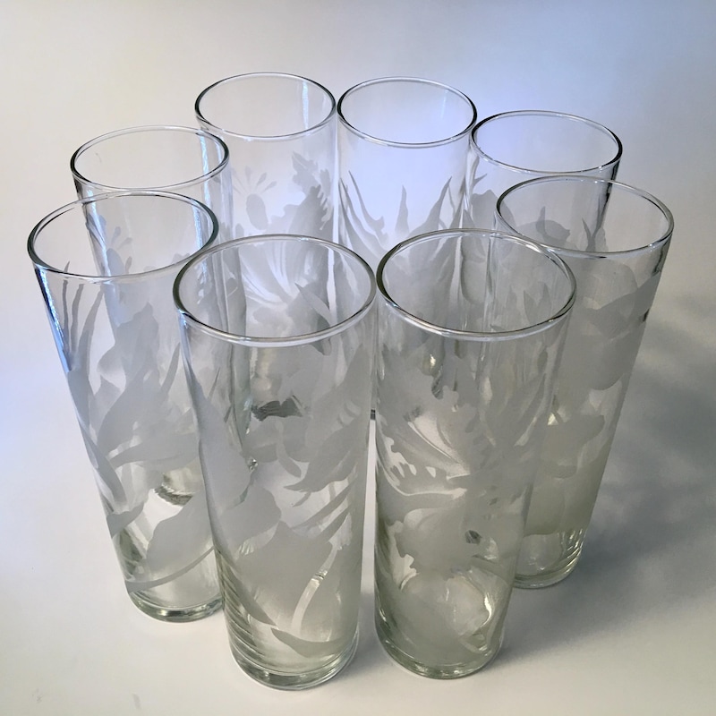 Frosted Glasses - Etsy