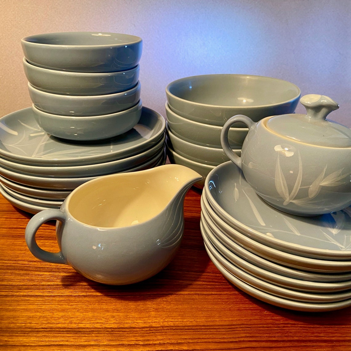Collections of Vintage Winfield "blue Pacific" Plates, Bowls and More ...