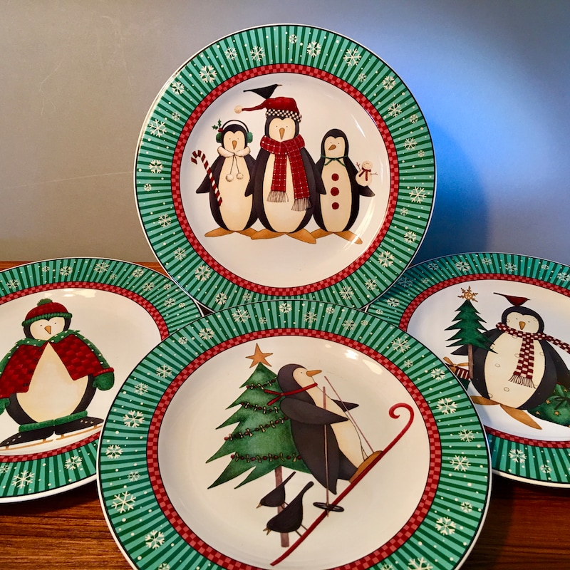 Penguin Plate - Etsy
