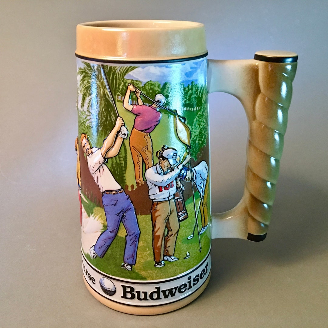 Vintage Budweiser 1992 Golf "par for the Course" Stein Made in Brazil ...