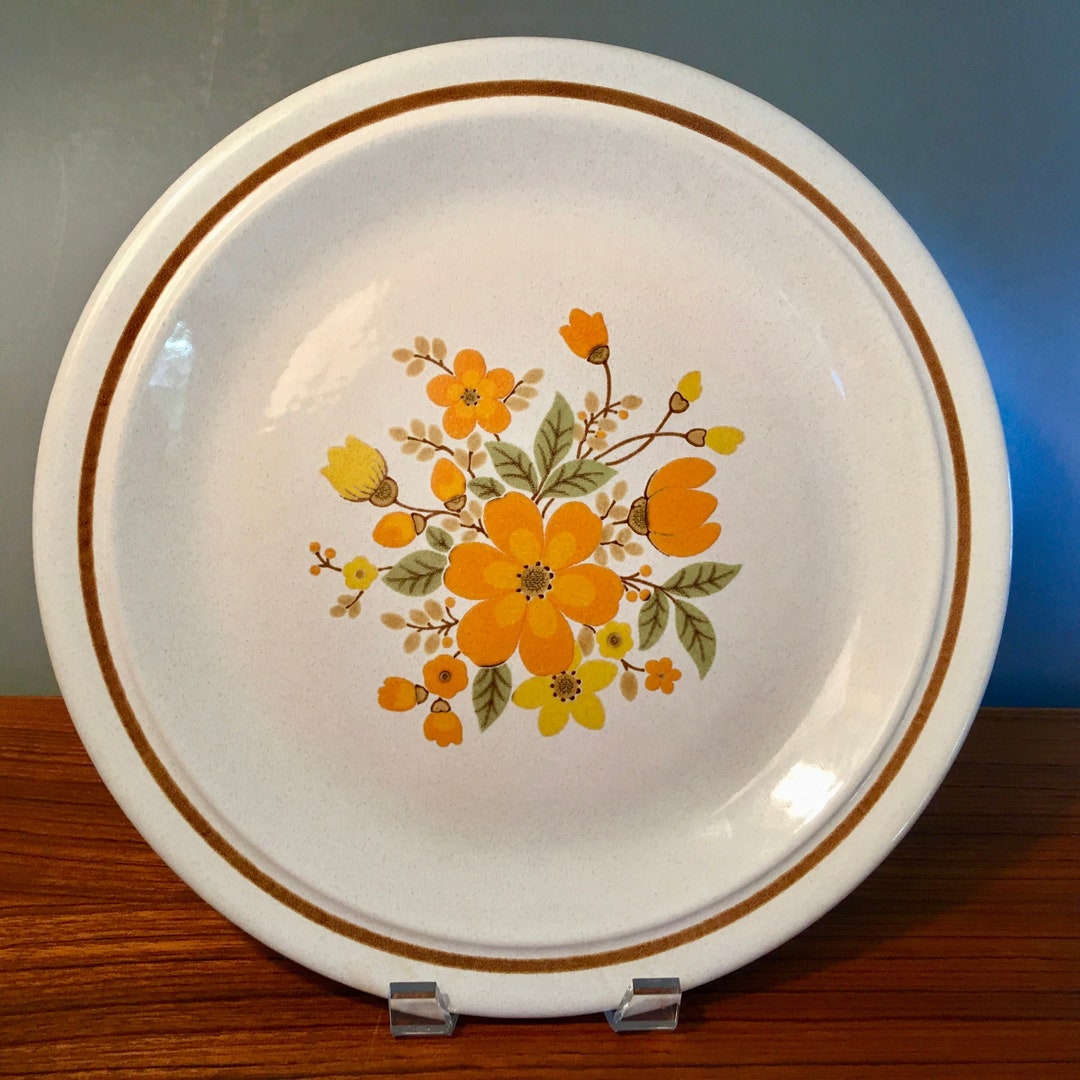 Vintage Nikko Color Stone Stoneware 12" Chop Plate or Platter With ...