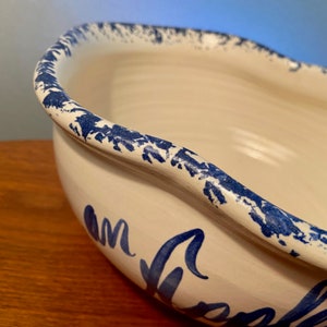 Vintage Large Apple Shaped Pottery Bowl With "an Apple a Day" and ...