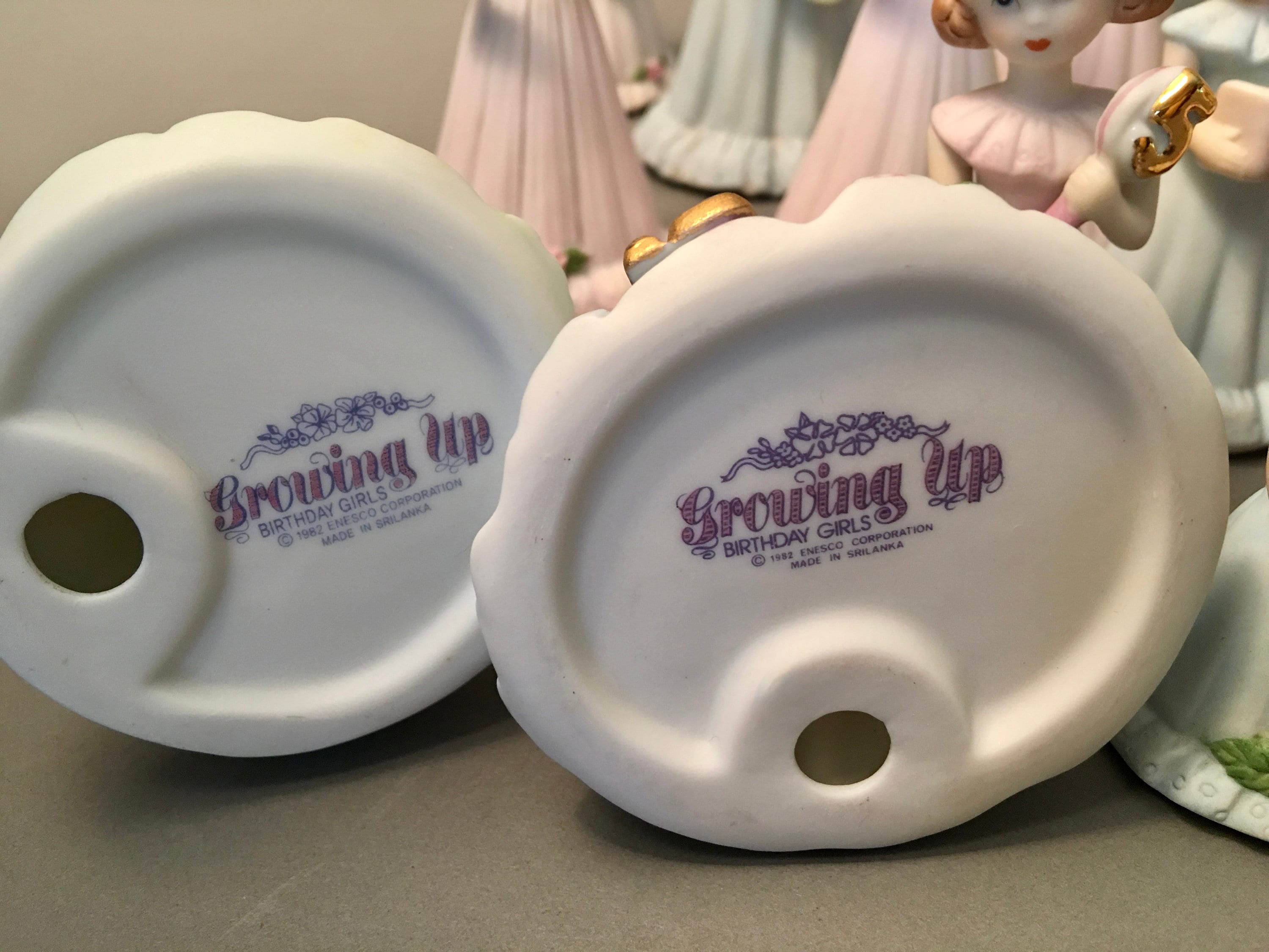 YOUR CHOICE! 1980s Enesco "growing Up" Collectible Birthday Girl ...