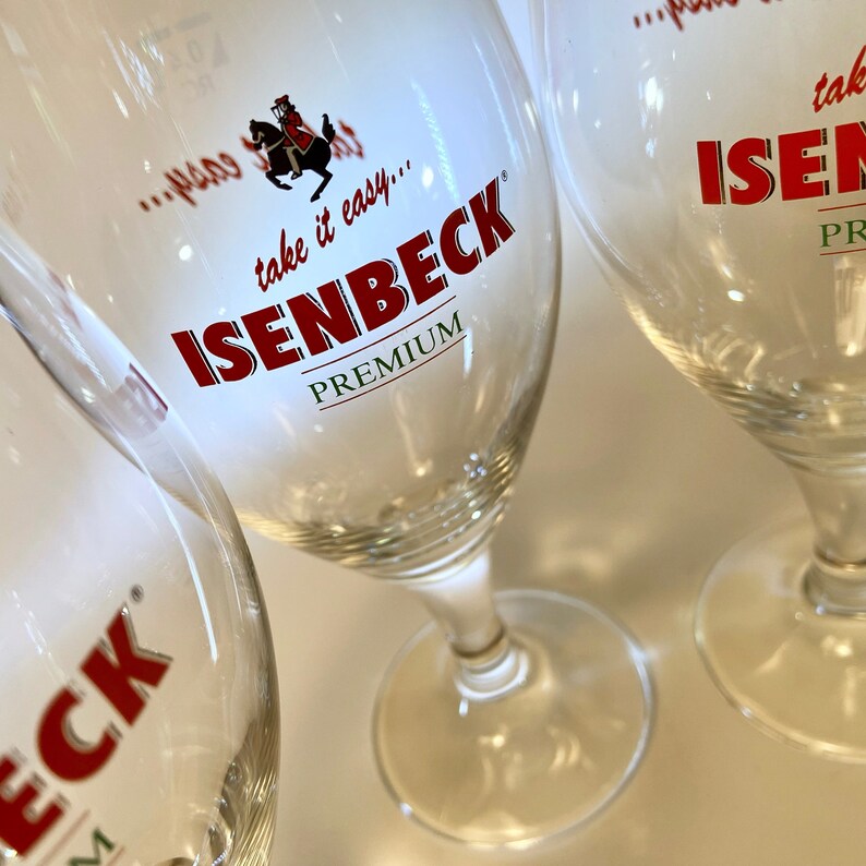 Set of Four 1996 Isenbeck Premium Beer Glasses Made by Ritzenhoff ...