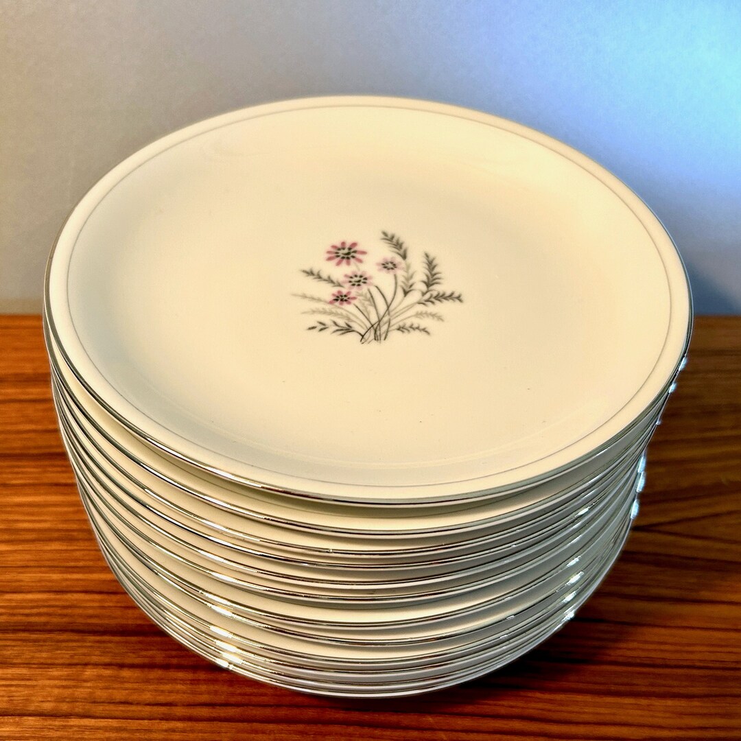 Set of 12 Vintage Hira "doris" Fine China 7.5 Inch Salad or Appetizer ...