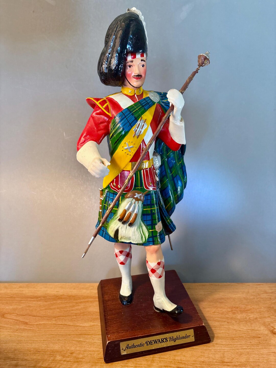 Rare Vintage 20" Authentic DEWAR’S Highlander Scotch Whisky Advertising ...