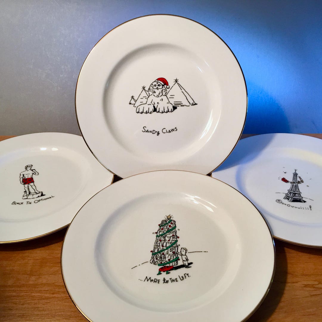Set of Four "merry Masterpieces - First Edition" Fine Porcelain Salad ...