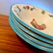 Vintage Epoch red Rooster Dinner Plates, Salad Plates or Soup or Cereal ...