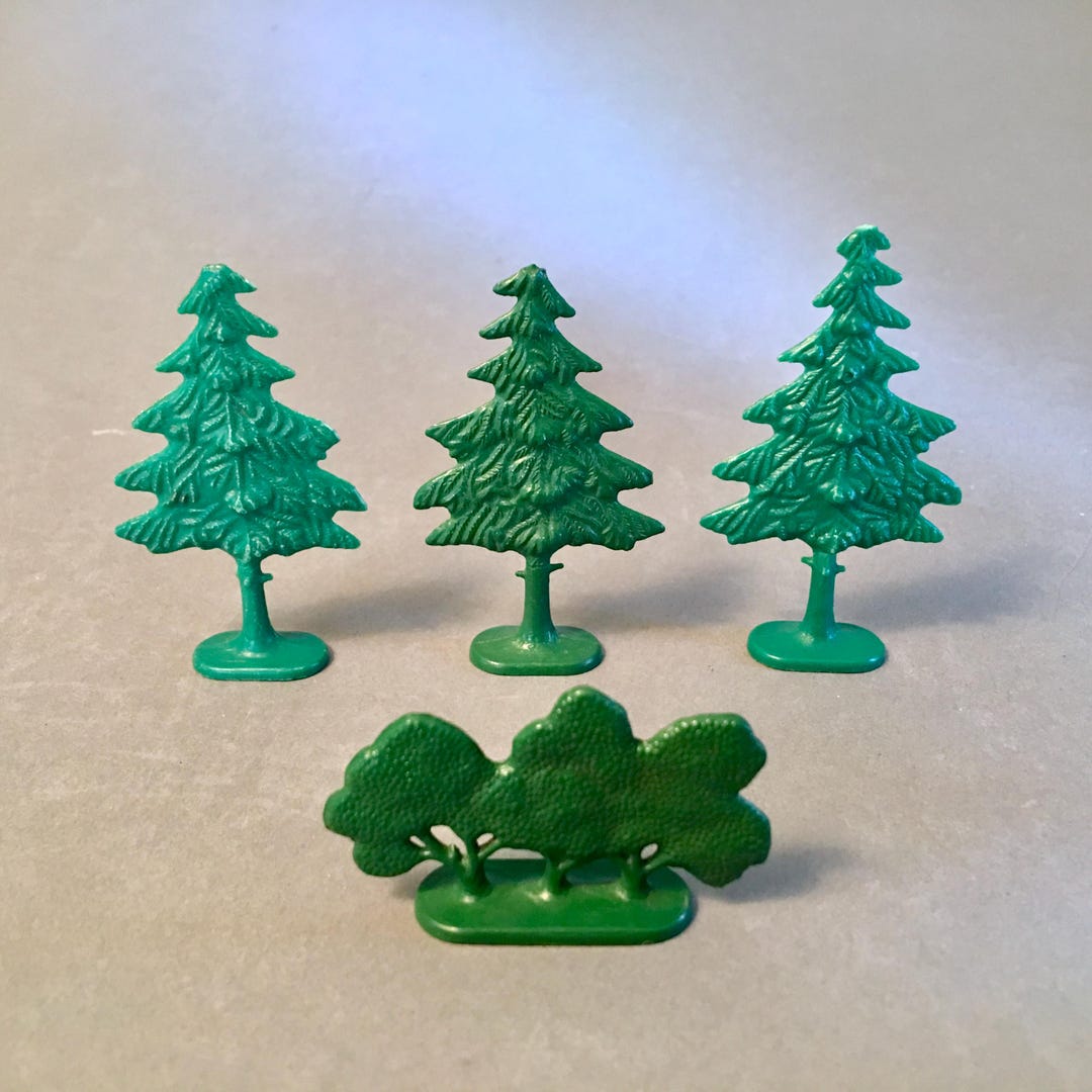 Lot of Four Vintage Lego Trees and Bush From the 1960s - Etsy