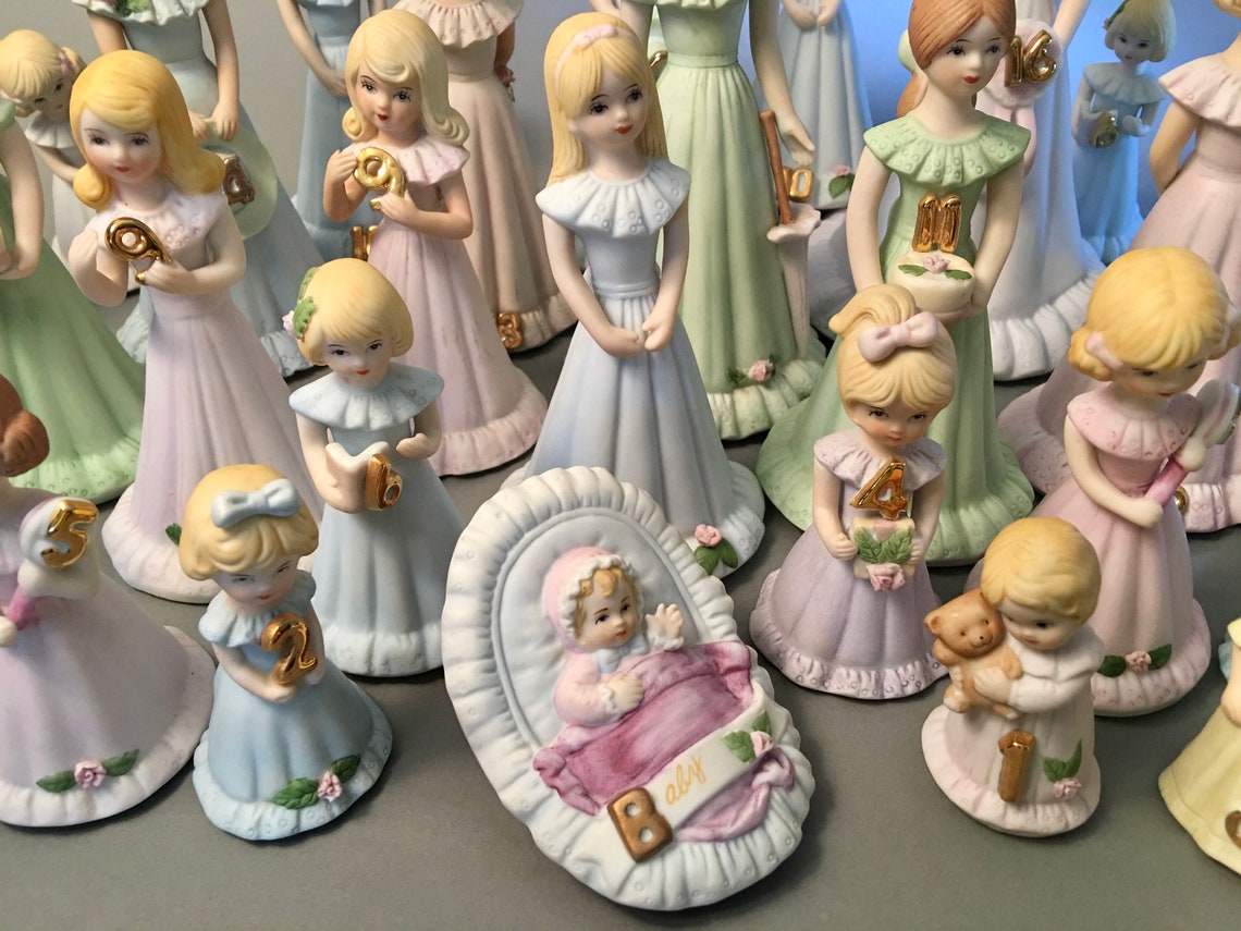 YOUR CHOICE! 1980s Enesco "growing Up" Collectible Birthday Girl ...