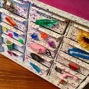 Creative Hand Decorated 15-drawer Jewelry Box With a Variety of Applied ...