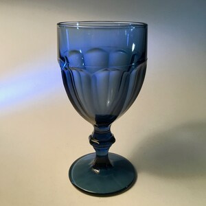 Set of 4 or 8 Vintage Gibraltar Dusky Blue Water Goblets by Libbey ...
