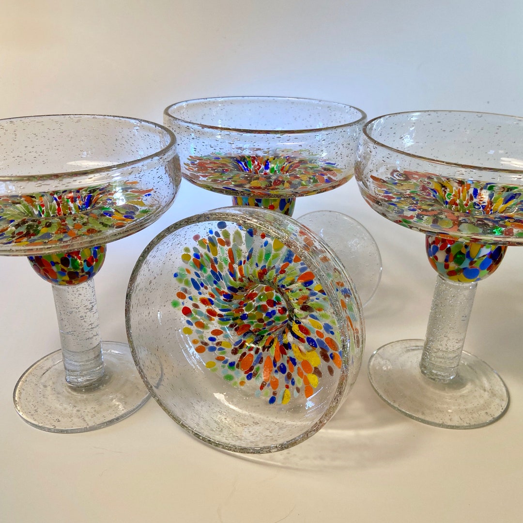 Hand Blown Margarita Glasses