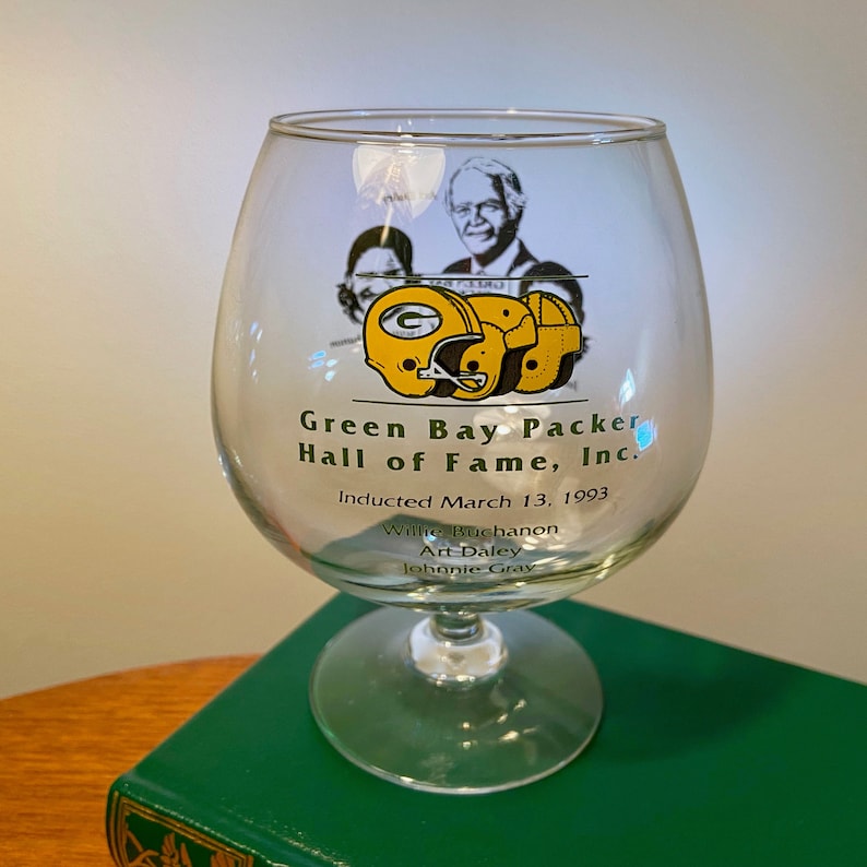 1993 Green Bay Packers Hall of Fame Inducted Glass - Willie Buchanon ...