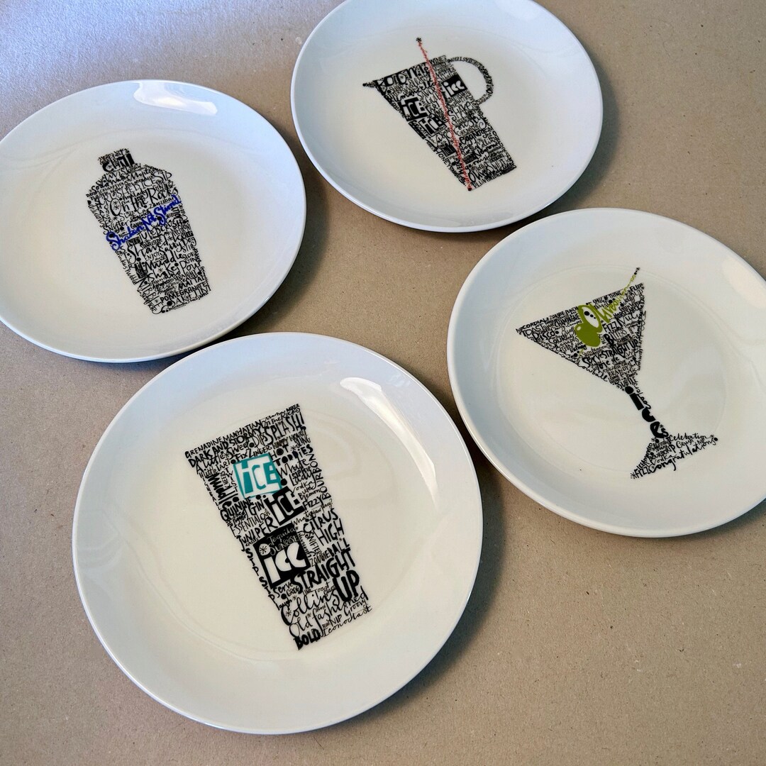 Set of Four Crate & Barrel Small Appetizer or Happy Hour Cocktail Party ...