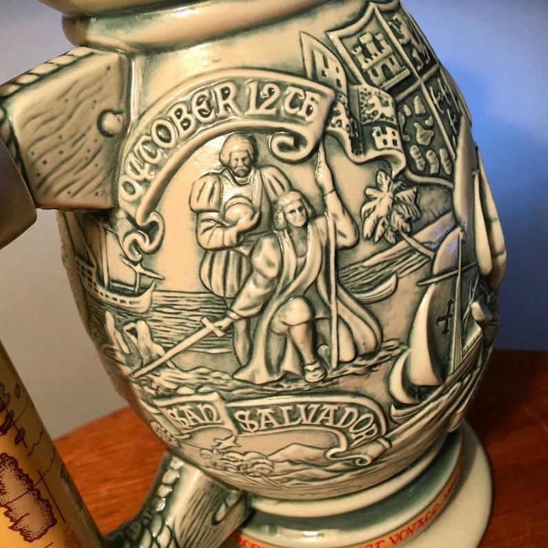 1992 christopher Columbus New World Stein - Etsy