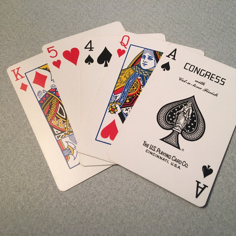 Vintage Congress Playing Cards With Cel-u-tone Finish Two | Etsy