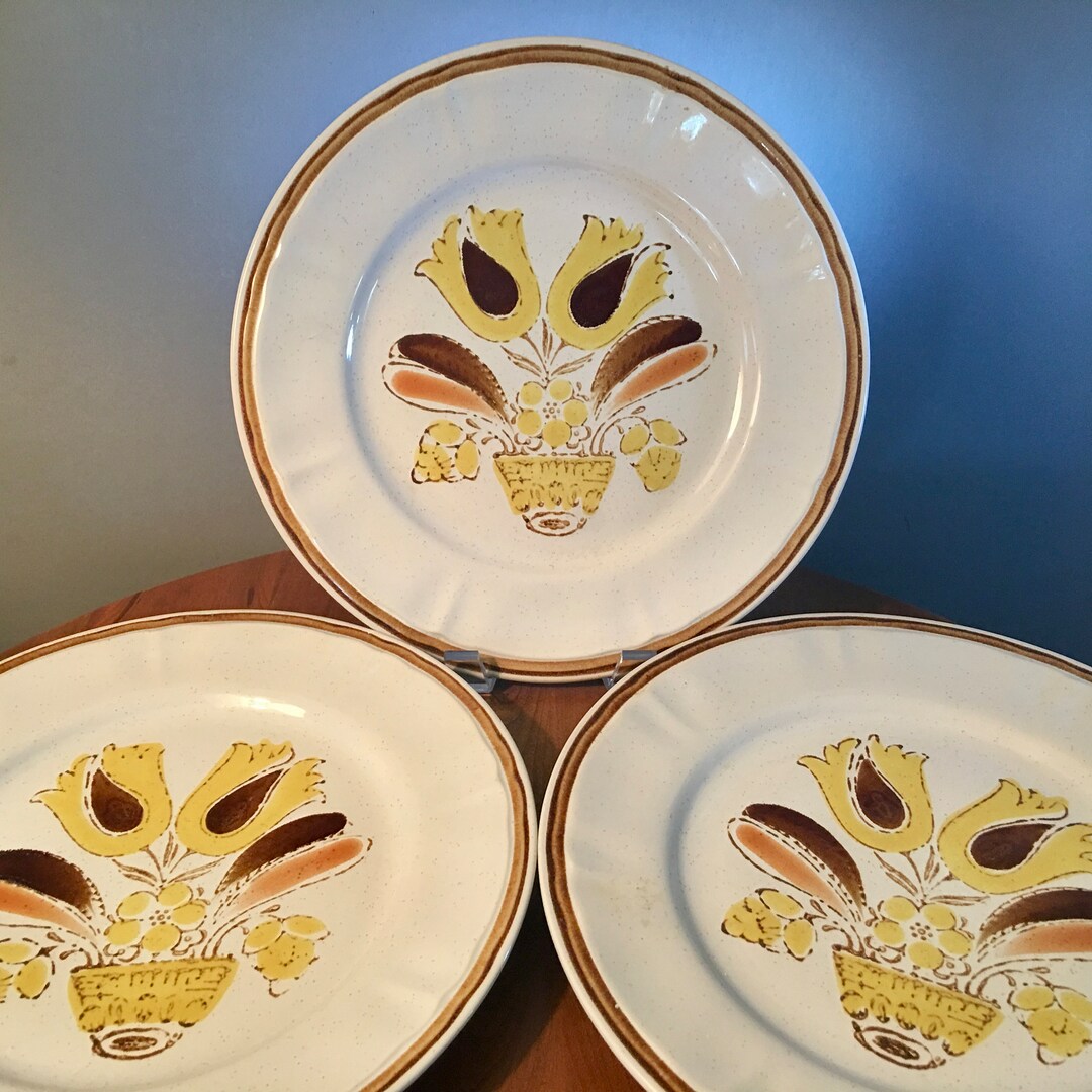 Set of Three Vintage Americana Hearthside Bountiful Stoneware Dinner ...