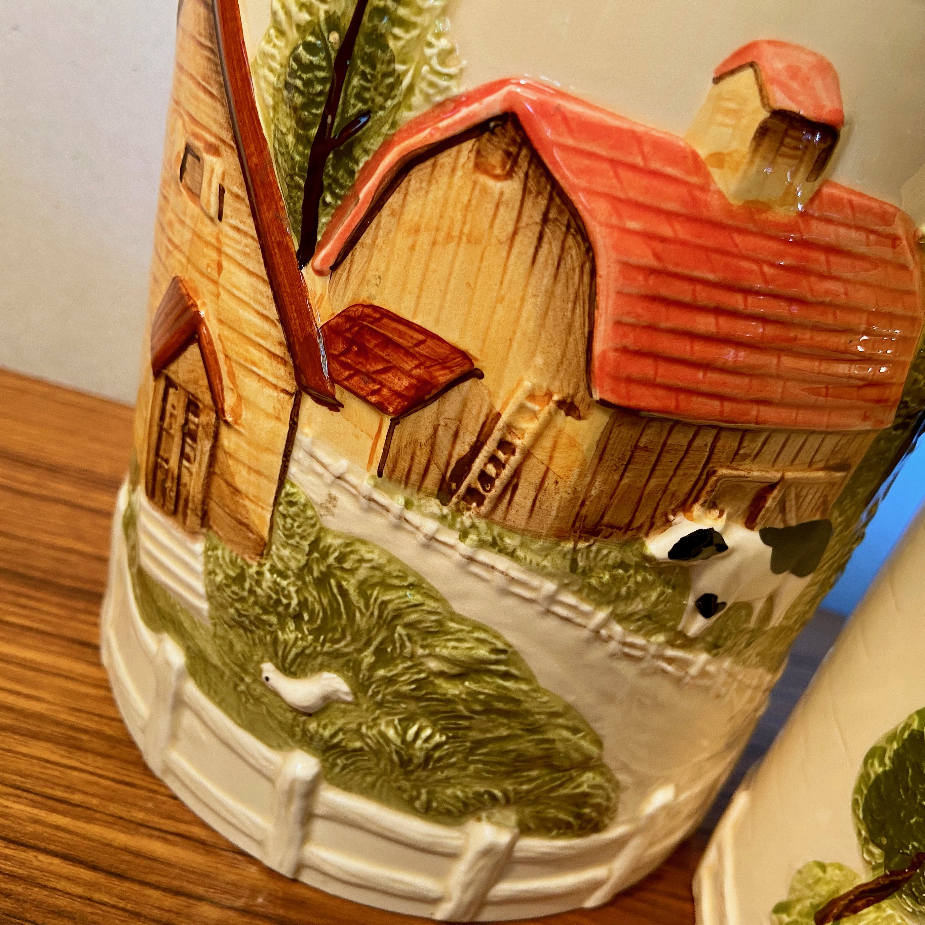 Two Vintage Marks and Rosenfeld Country Village Canisters Made - Etsy