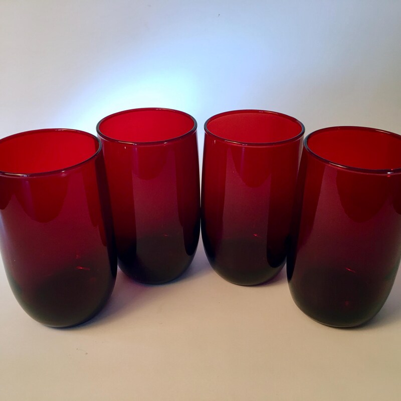 Bright Red Glasses - Etsy