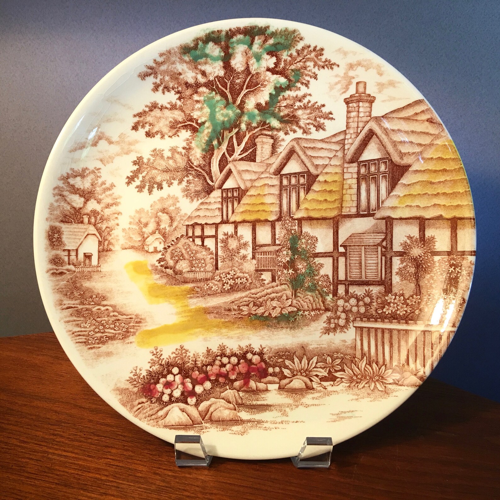 Set of 8 Vintage "english Cottage" Dinner Plates by World Wide Quality ...