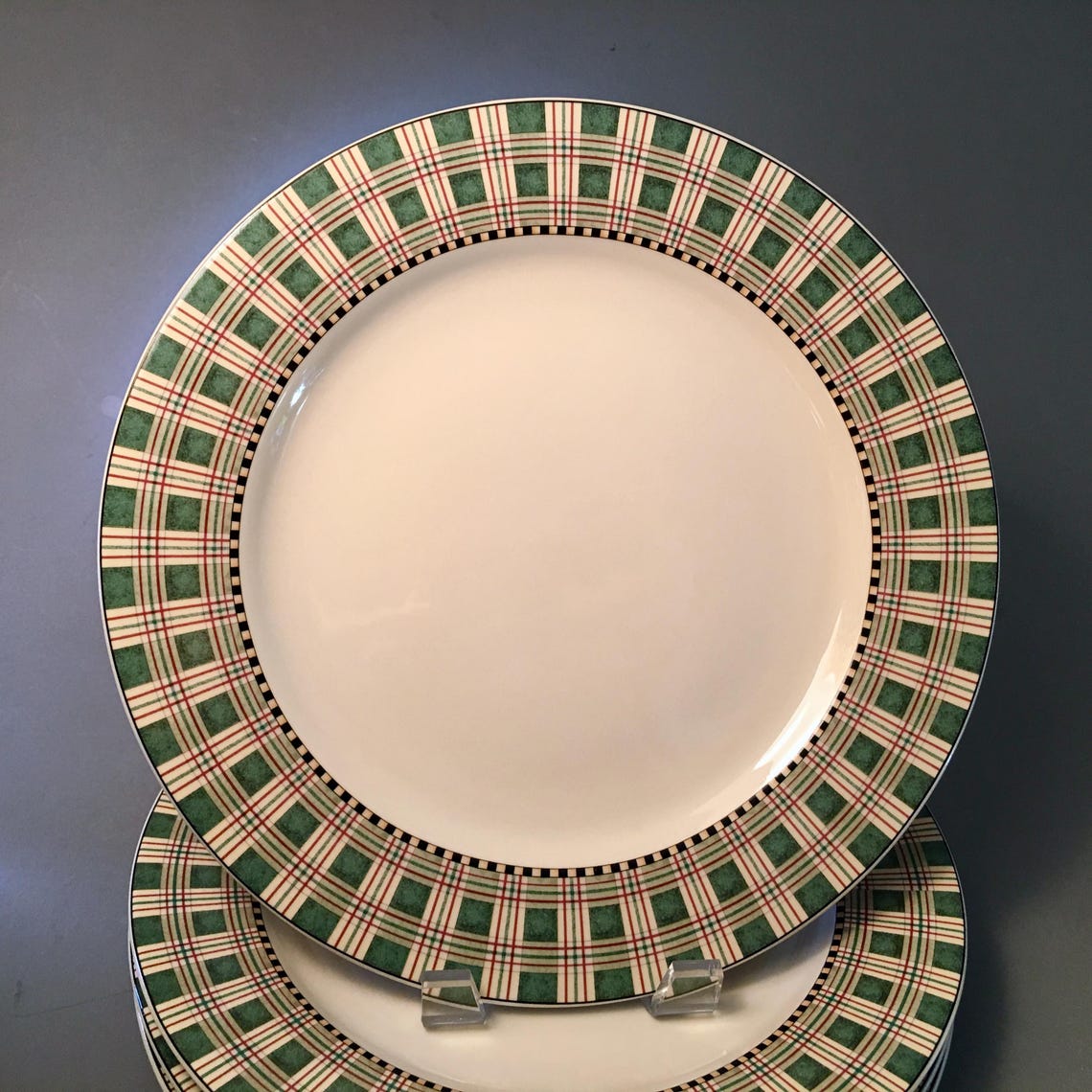 Set of Four Vintage Debbie Mumm "winter Birds" Dinner Plates by Sakura ...