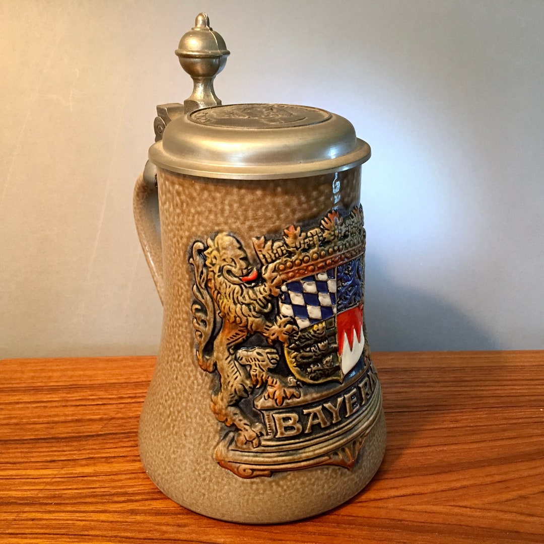 Vintage Original King Stein Featuring Bayern Bavaria Lion Crest and ...