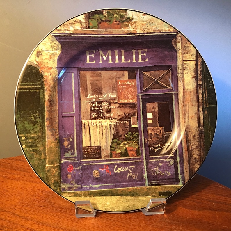 Set of Three French storefronts Plates by Chiu Tal | Etsy