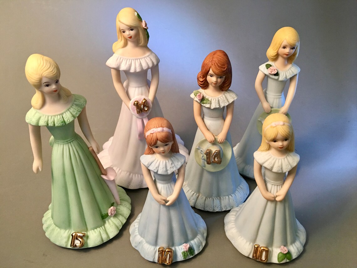 YOUR CHOICE! 1980s Enesco "growing Up" Collectible Birthday Girl ...