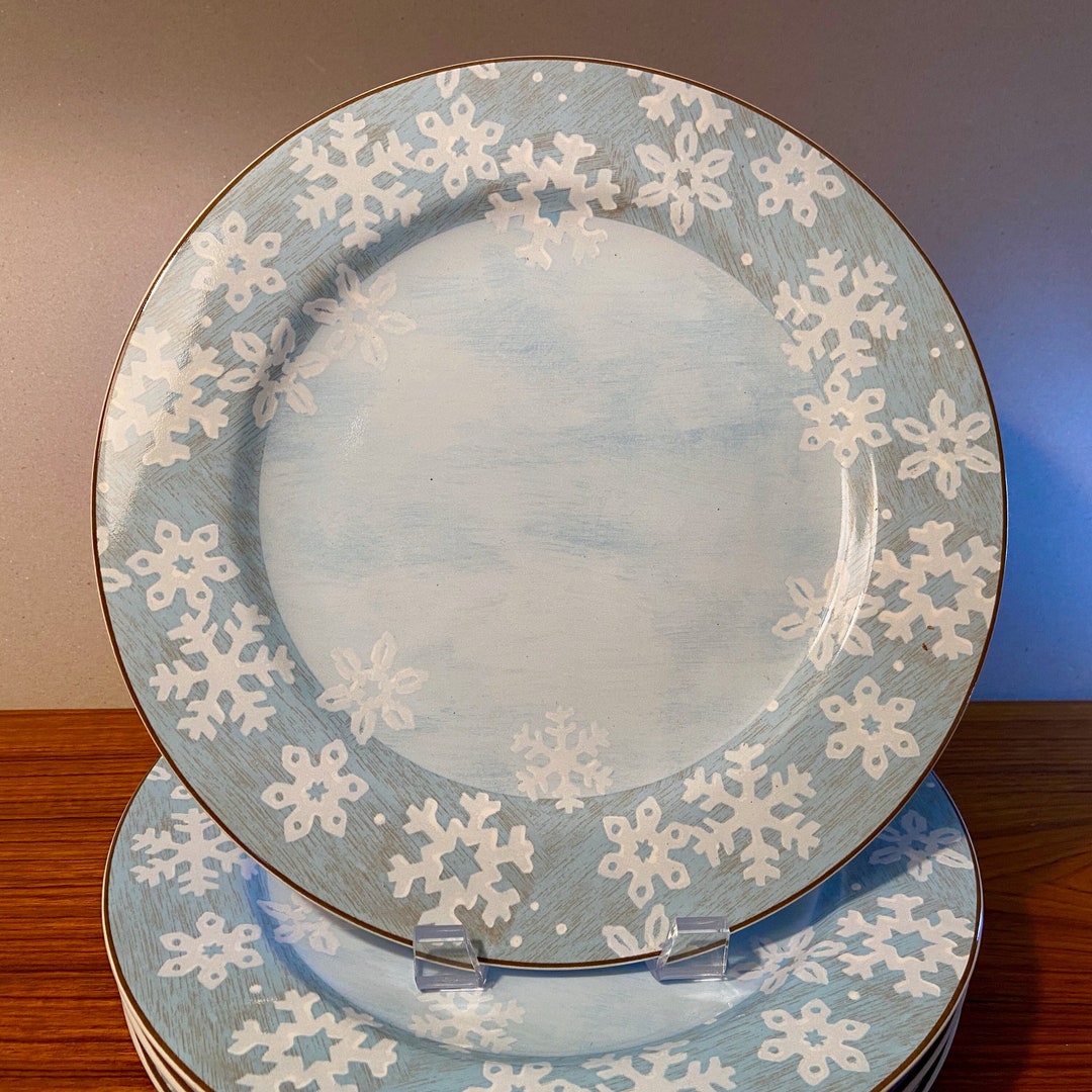 Set of Four "evergreen Ernie" Dinner Plates by Diane Arthurs From Casa ...