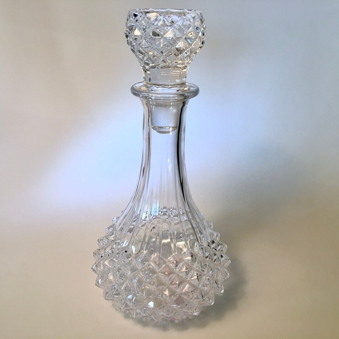 Vintage Cristal D’arques Longchamp Fancy Cut Glass Hobnail Liquor ...