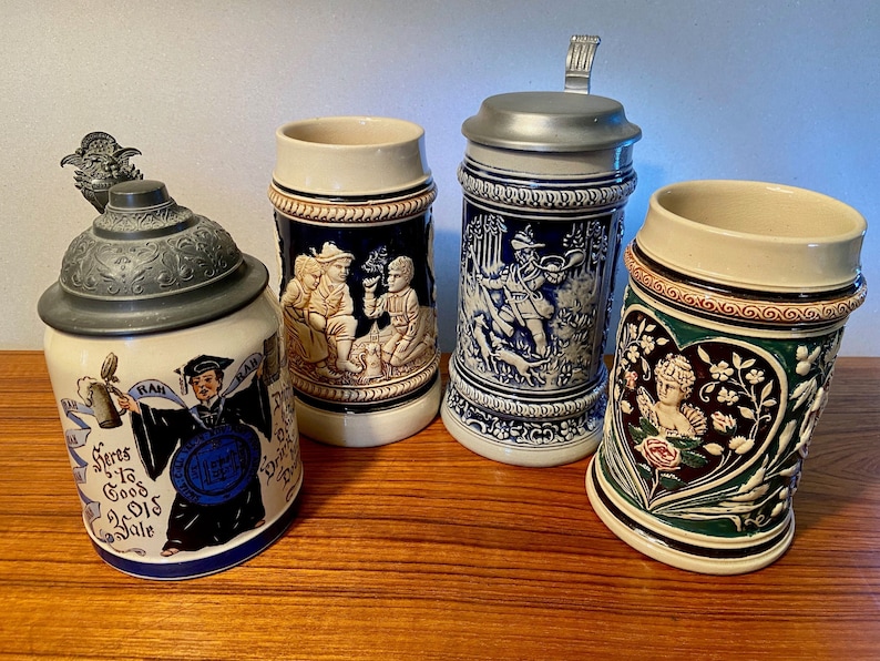 YOUR CHOICE! Collection of Vintage German Beer Steins From Mettlach ...
