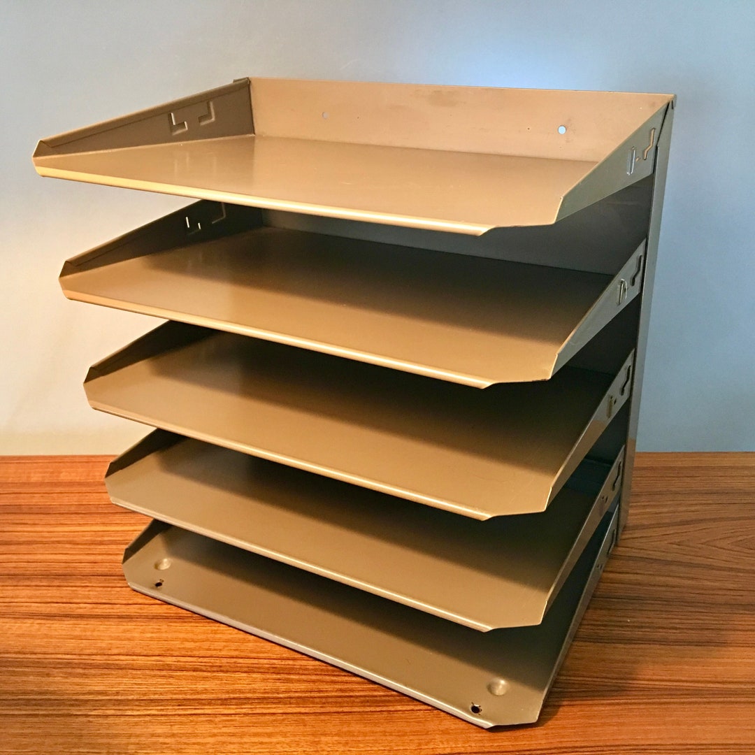 Vintage Huntlit-ning Industrial 5-tray Filing System From the 60s - Etsy