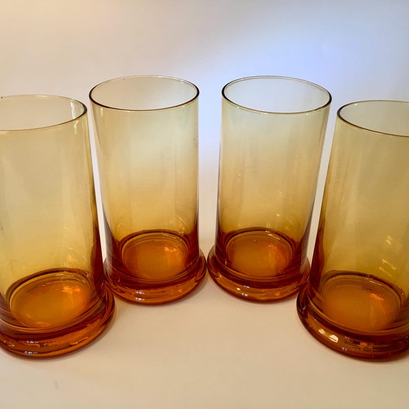 Amber Glassware - Etsy