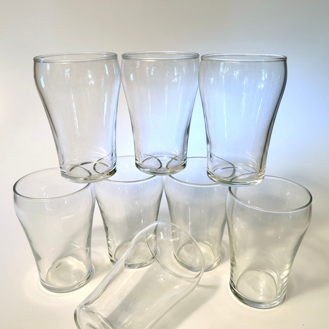 Set of 8 Vintage Small Clear Bell Shape Glasses - 4 Inches Tall - Price ...