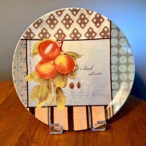 Set of Four "natures Bouquet" Porcelain 8" Plates With Bird and Fruit ...