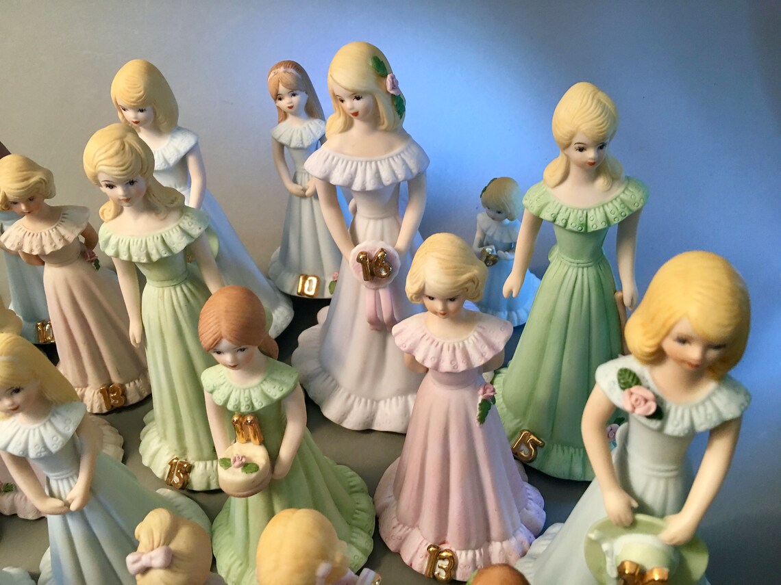 YOUR CHOICE! 1980s Enesco "growing Up" Collectible Birthday Girl ...