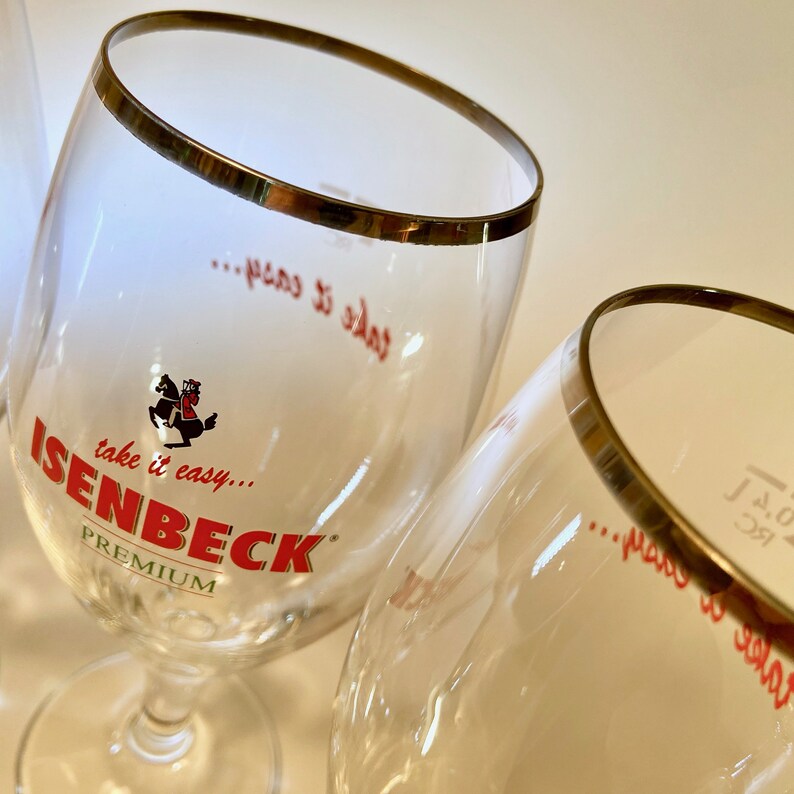 Set of Four 1996 Isenbeck Premium Beer Glasses Made by Ritzenhoff ...