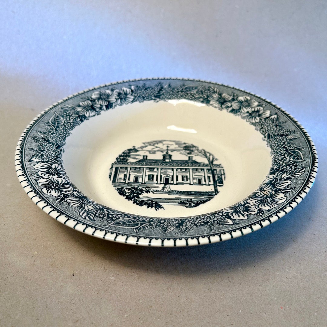 Vintage "colonial Heritage Blue" Cavalier Ironstone Vegetable Serving ...